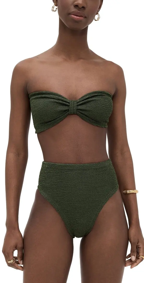 Hunza G Ruby Bikini - Metallic Khaki
