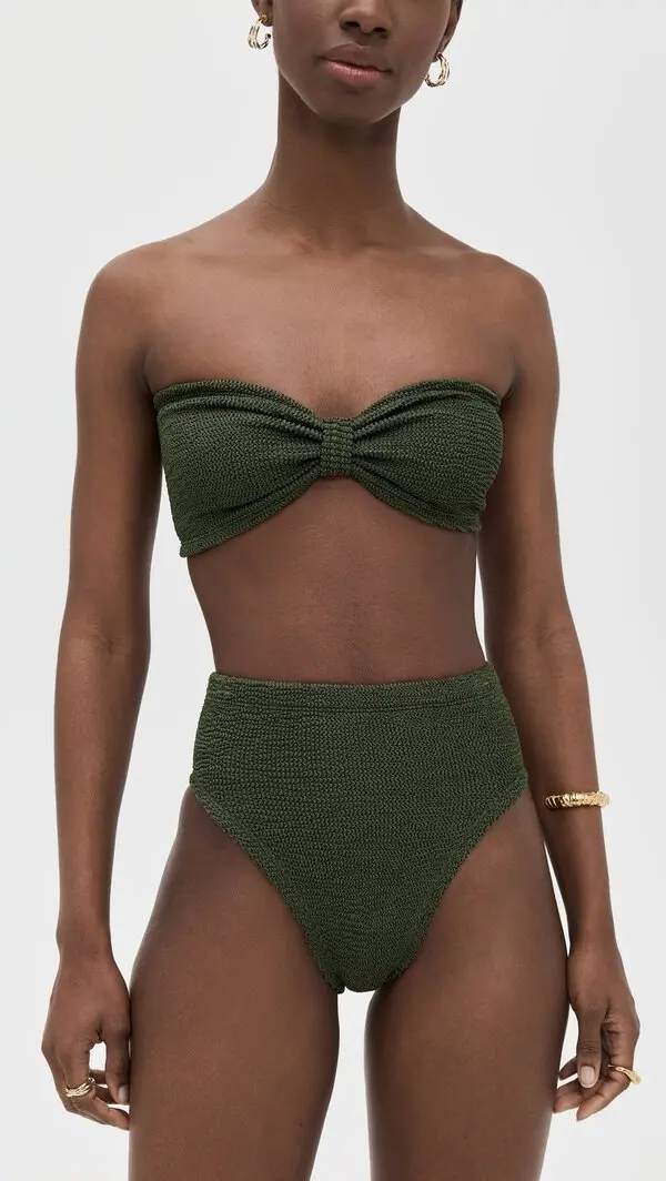 Hunza G Ruby Bikini - Metallic Khaki