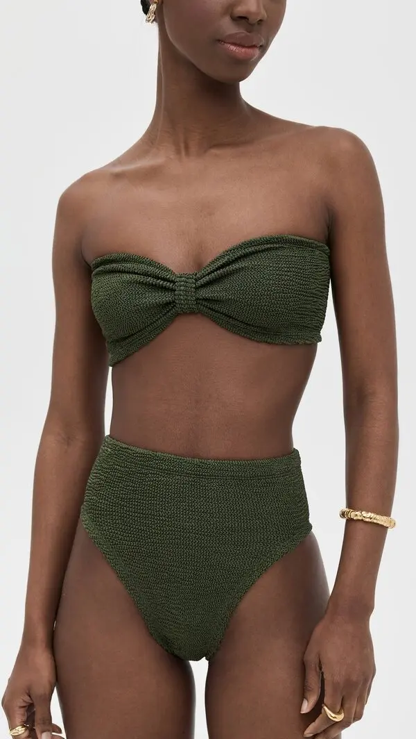 Hunza G Ruby Bikini - Metallic Khaki