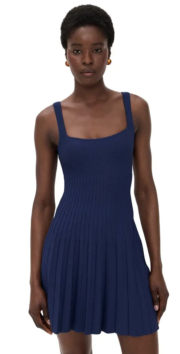 Staud Ellison Mini Dress - Navy