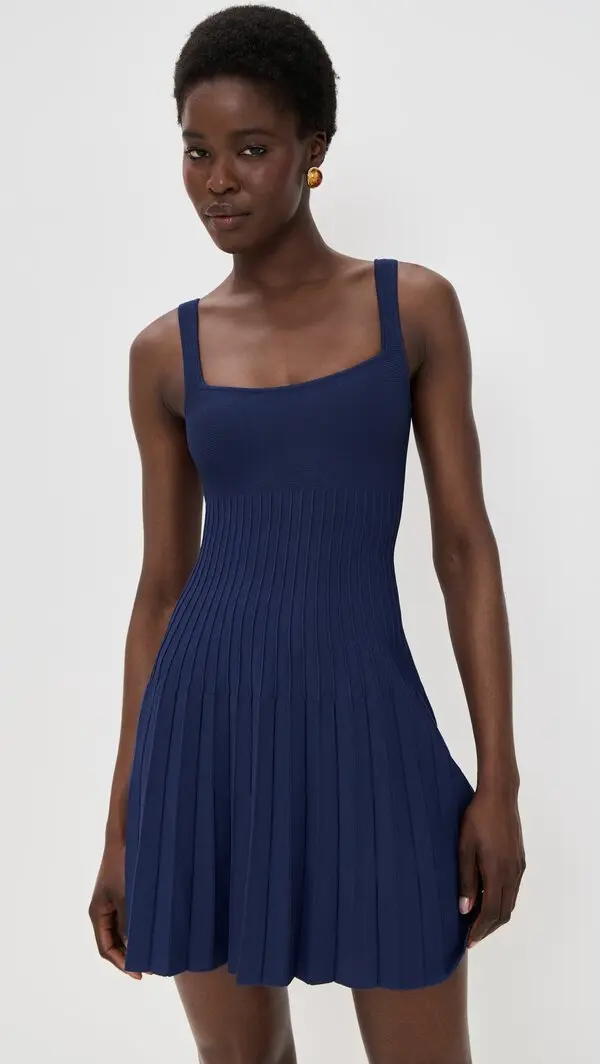 Staud Ellison Mini Dress - Navy