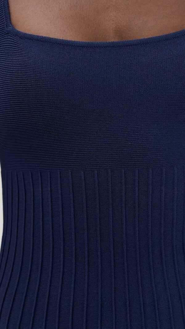 Staud Ellison Mini Dress - Navy
