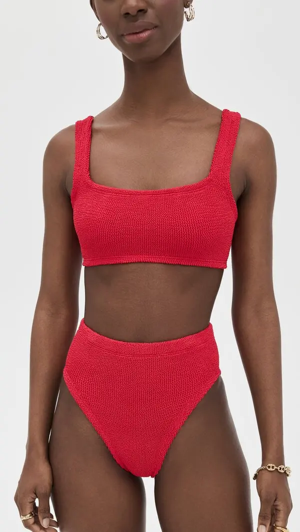 Hunza G Patricia Bikini Set - Red