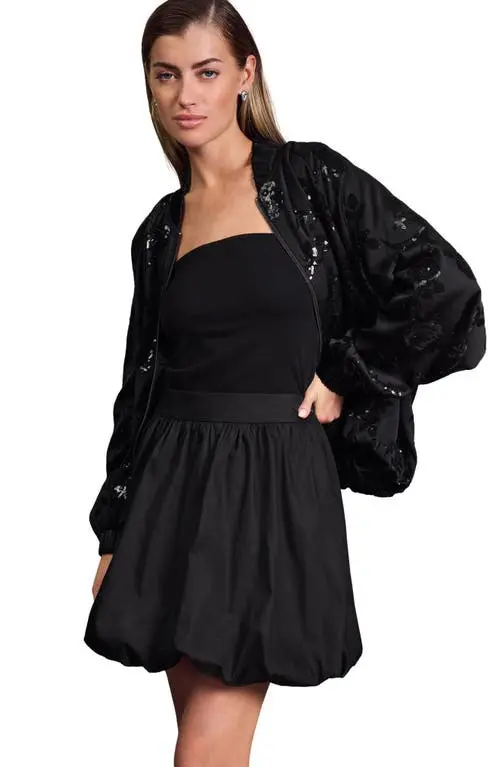 NEXT Puffball Mini Skirt - Black