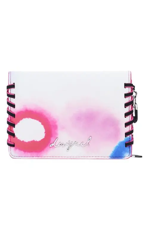 Desigual Faux Leather Wallet - Fuchsia