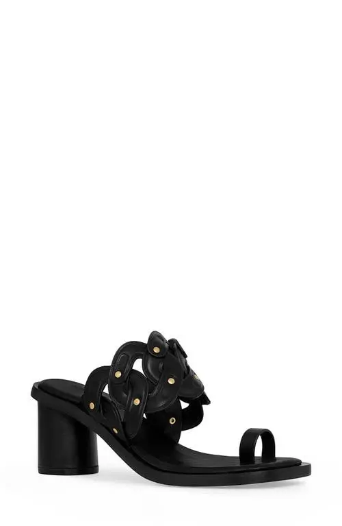 Rebecca Minkoff Studded Toe Loop Sandal - Black
