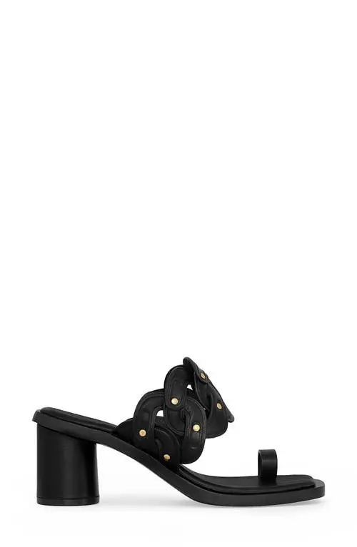 Rebecca Minkoff Studded Toe Loop Sandal - Black
