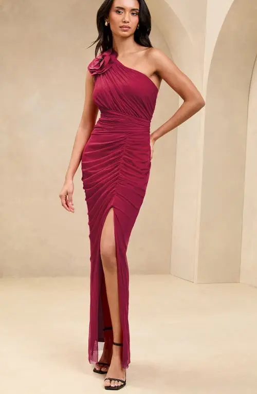 LIPSY One-shoulder Corsage Gown