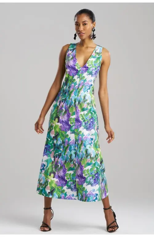 Natori Ayame V-neck Maxi Dress - Multi