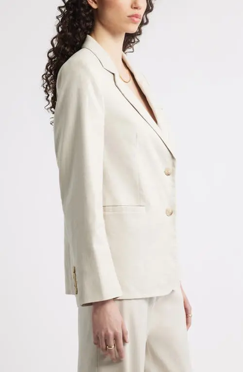 Nordstrom Linen Blend Boyfriend Blazer