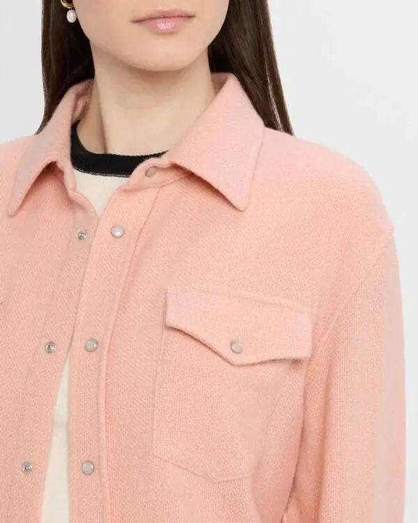 GOD & APOS;S TRUE CASHMERE Cashmere Button-down Shirt - Red