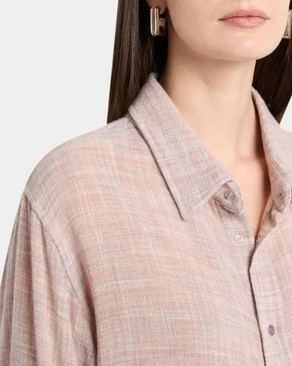 GOD & APOS;S TRUE CASHMERE Space Dye Gauze Cashmere Shirt