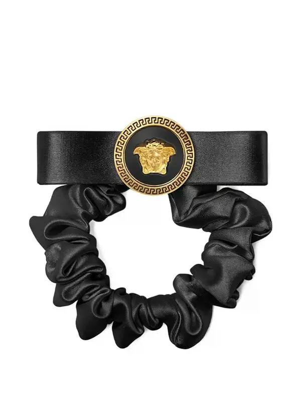 Versace Ribbon Scrunchie - Black