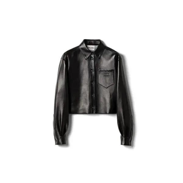 Miu Miu Plongé Nappa Leather Shirt