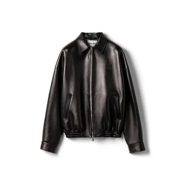 Miu Miu Plongé Nappa Leather Jacket