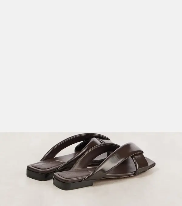 Bottega Veneta Riva Leather Sandals