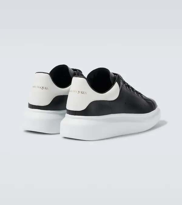 Alexander McQueen Oversized Leather Sneakers - Black