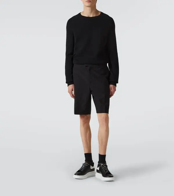 Alexander McQueen Oversized Leather Sneakers - Black