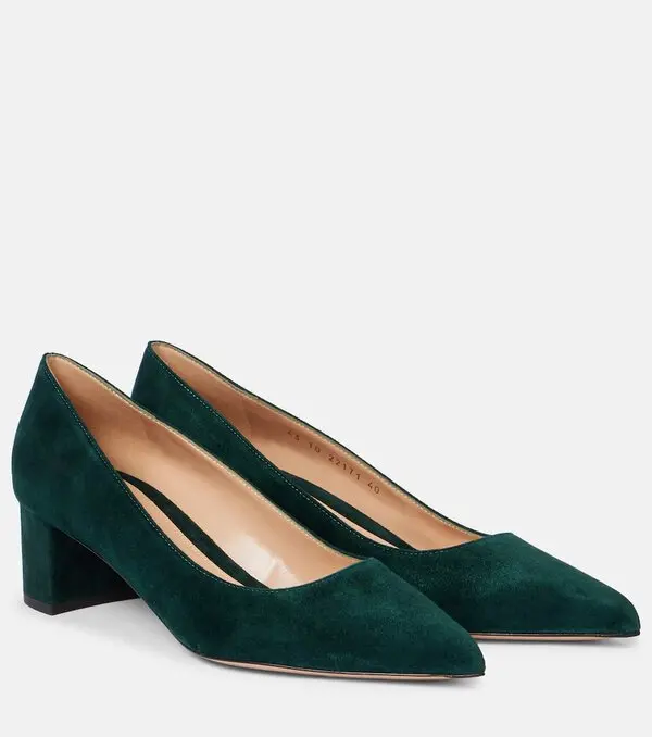 GIANVITO ROSSI Piper 45 Suede Pumps