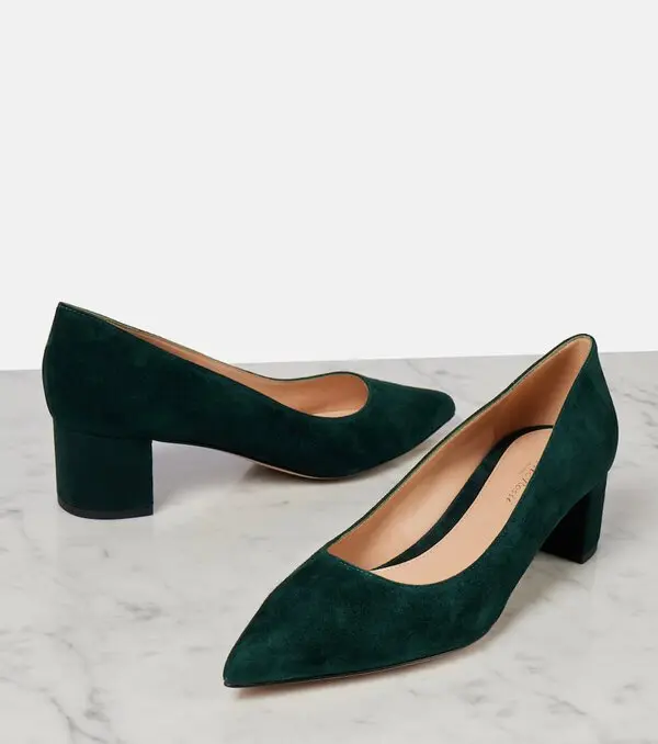 GIANVITO ROSSI Piper 45 Suede Pumps