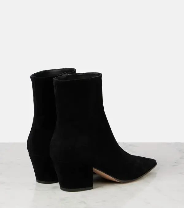 GIANVITO ROSSI Keinna 55 Suede Ankle Boots
