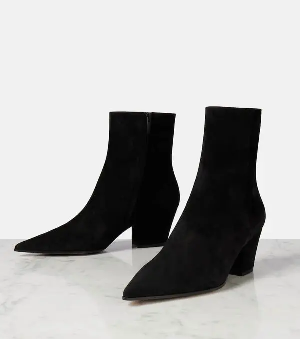 GIANVITO ROSSI Keinna 55 Suede Ankle Boots