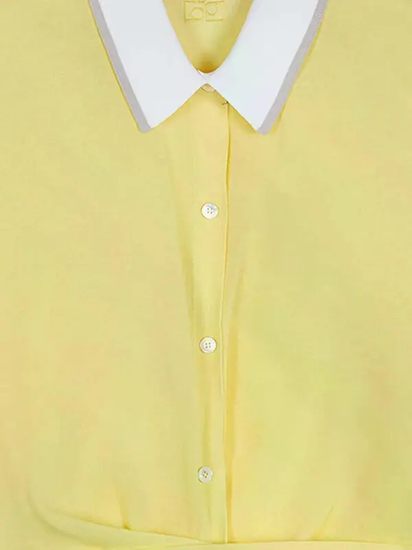 Ports 1961 Wrap Polo Top - Yellow