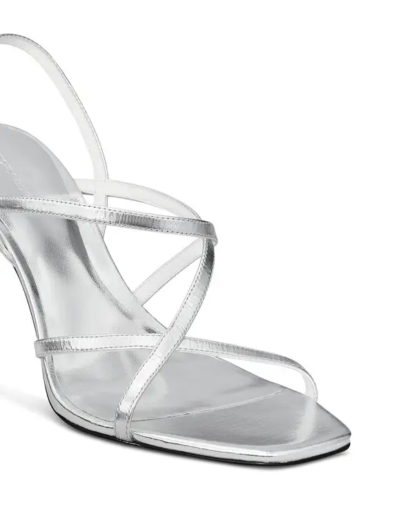 Tory Burch Multi-strap Stiletto Sandals - Silver