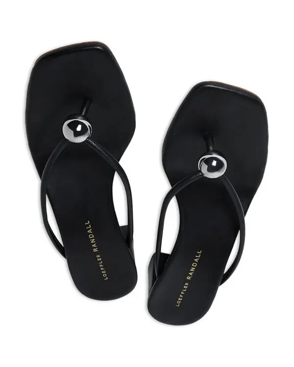 LOEFFLER RANDALL Odessa Leather Sandals - Black
