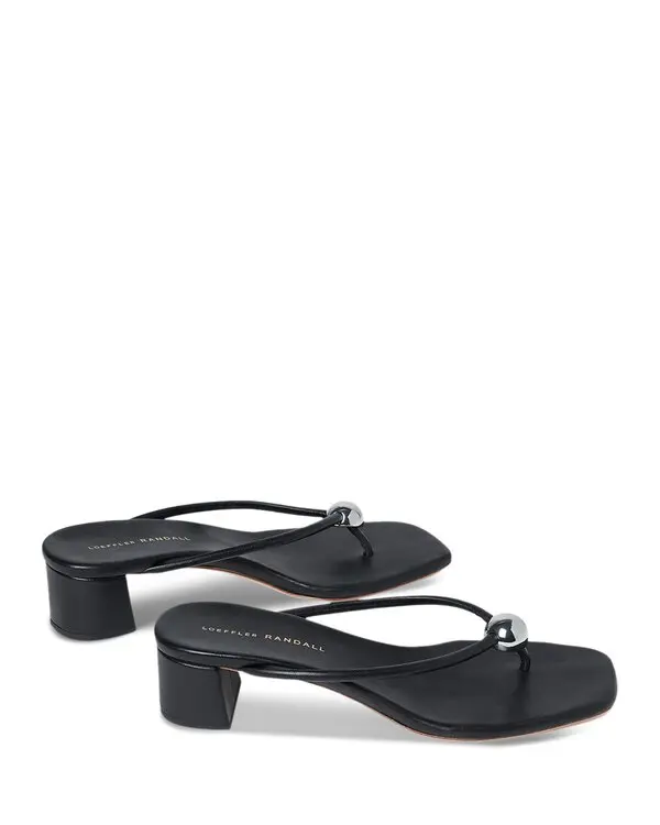 LOEFFLER RANDALL Odessa Leather Sandals - Black