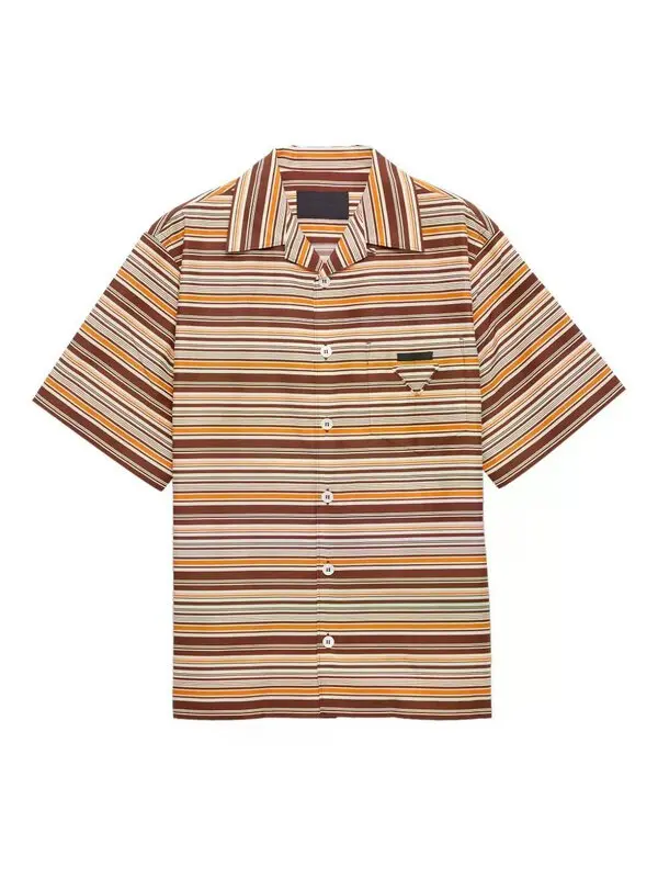 Prada Striped Bowling Shirt