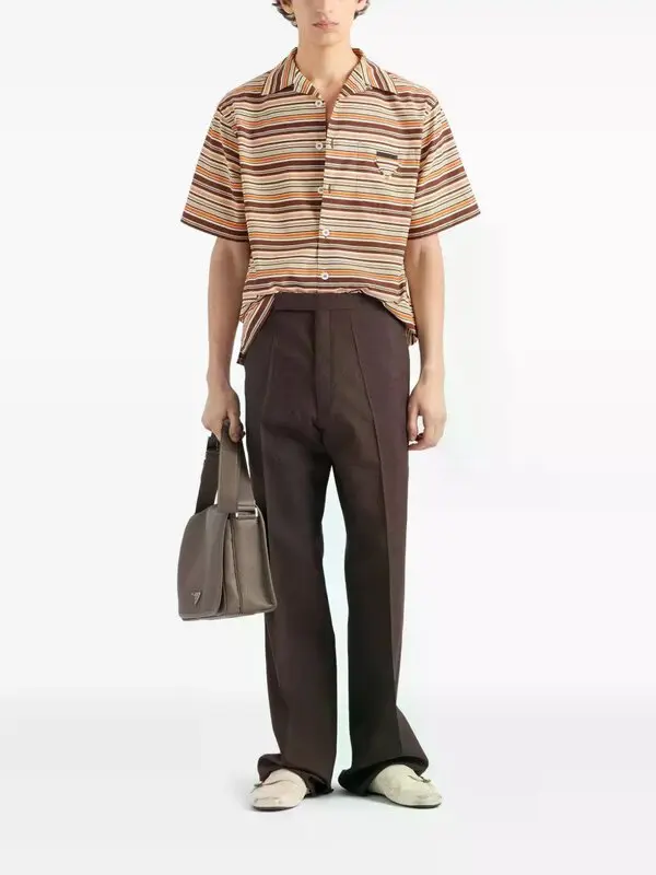 Prada Striped Bowling Shirt