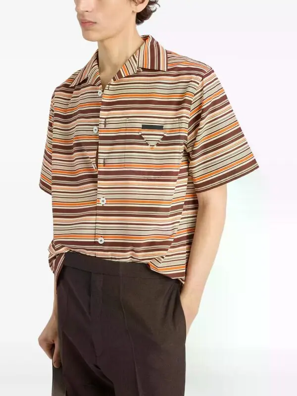 Prada Striped Bowling Shirt