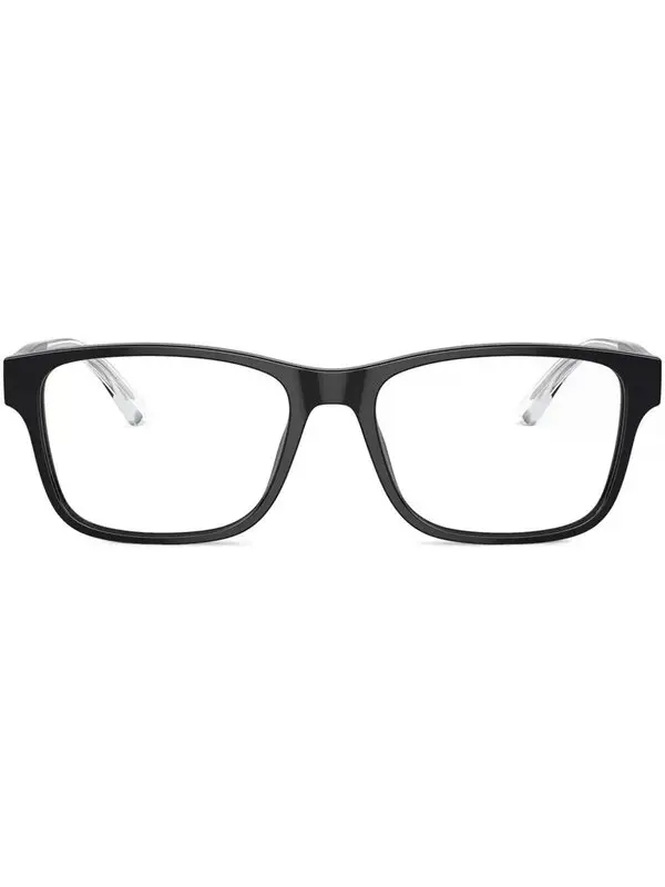 Emporio Armani Rectangle Frame Eyeglasses - Black