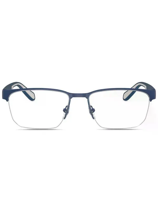 Emporio Armani Logo-engraved Glasses - Blue