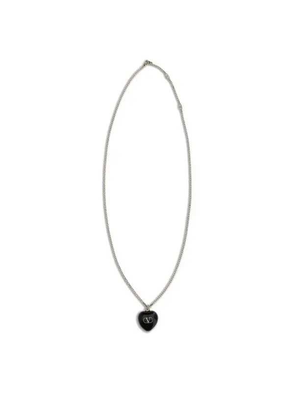 Valentino Garavani Coeur Royal Necklace - Black