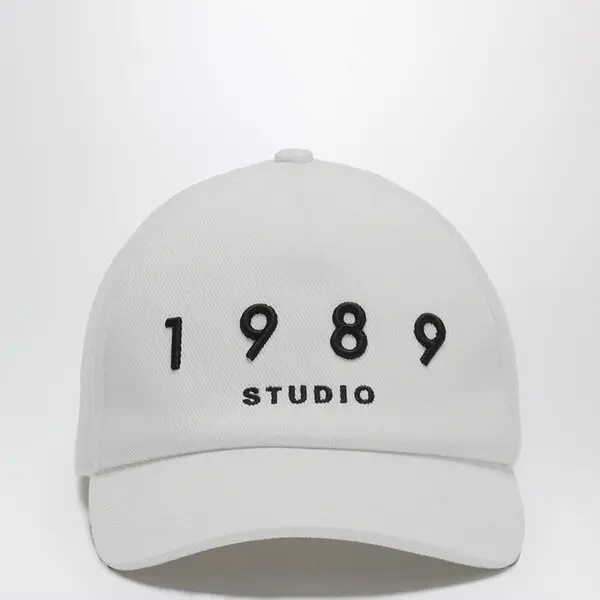 1989 STUDIO Embroidered Logo Baseball Cap - White