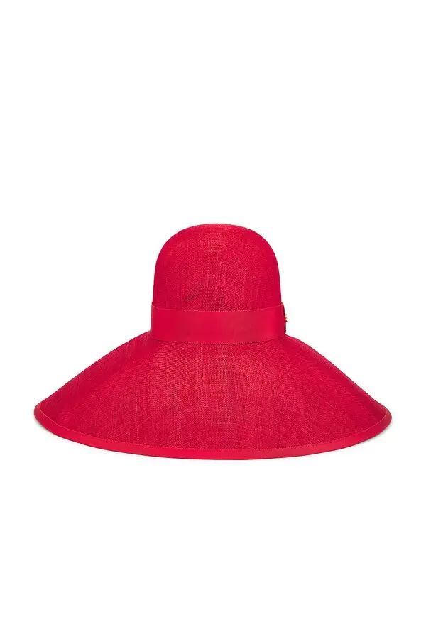 Valentino Garavani Large Brim Hat - Rosso & Antique Brass