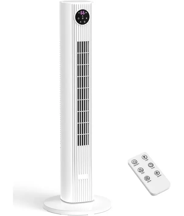COWSAR Tower Fan For Bedroom - White