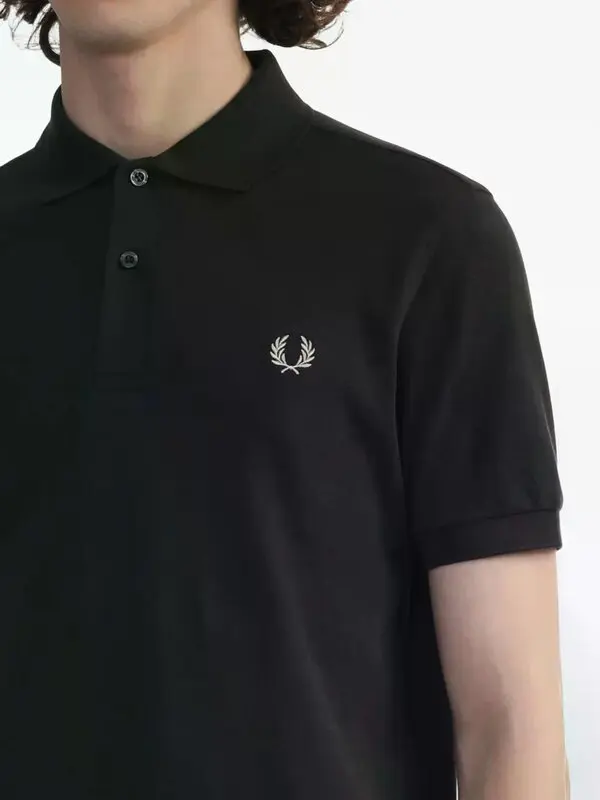 Fred Perry Logo-embroidered Polo Shirt - Grey