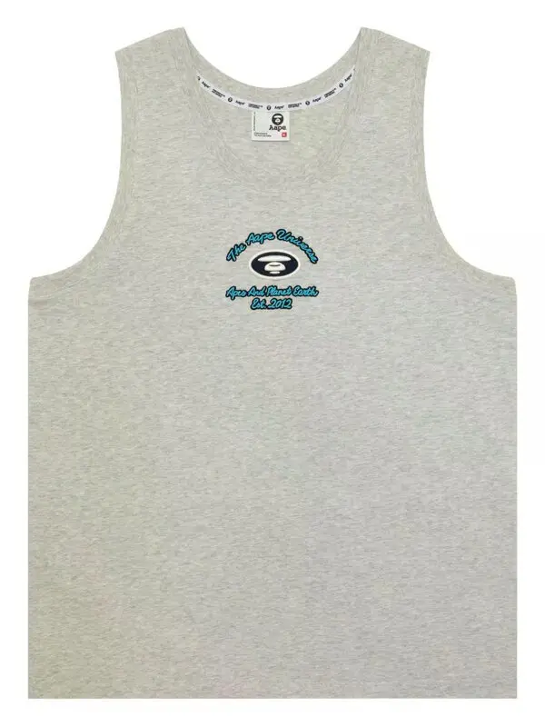 AAPE BY *A BATHING APE® Logo-embroidered Tank Top
