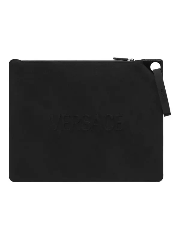 Versace Greca Border One-shoulder Bikini Top