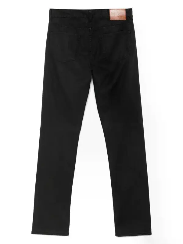 Canali Logo-patch Trousers