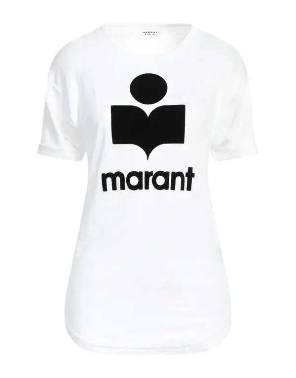 MARANT ETOILE Linen T-shirt - White