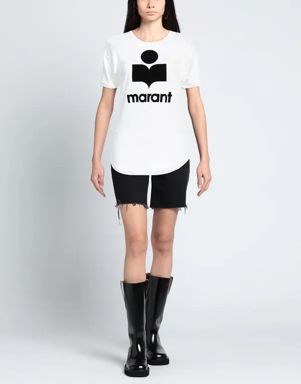 MARANT ETOILE Linen T-shirt - White