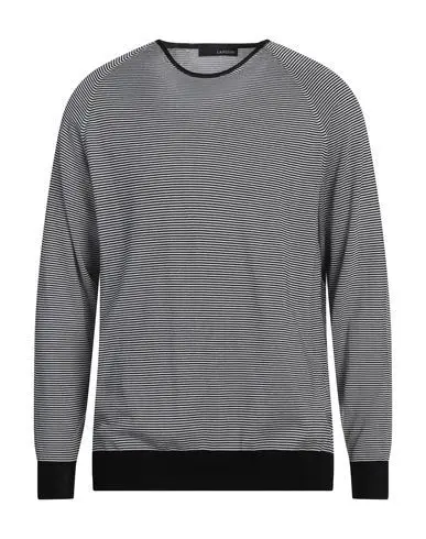 LARDINI Striped Knit Crewneck Sweater