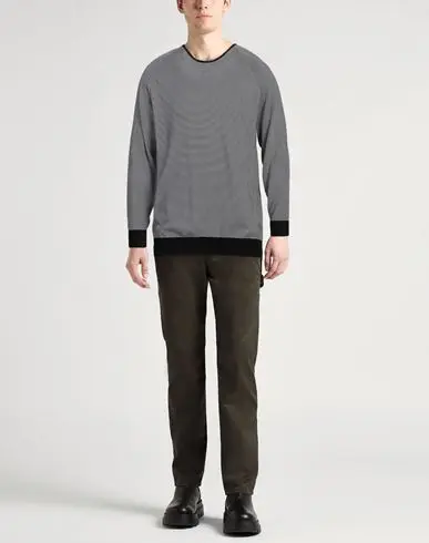 LARDINI Striped Knit Crewneck Sweater