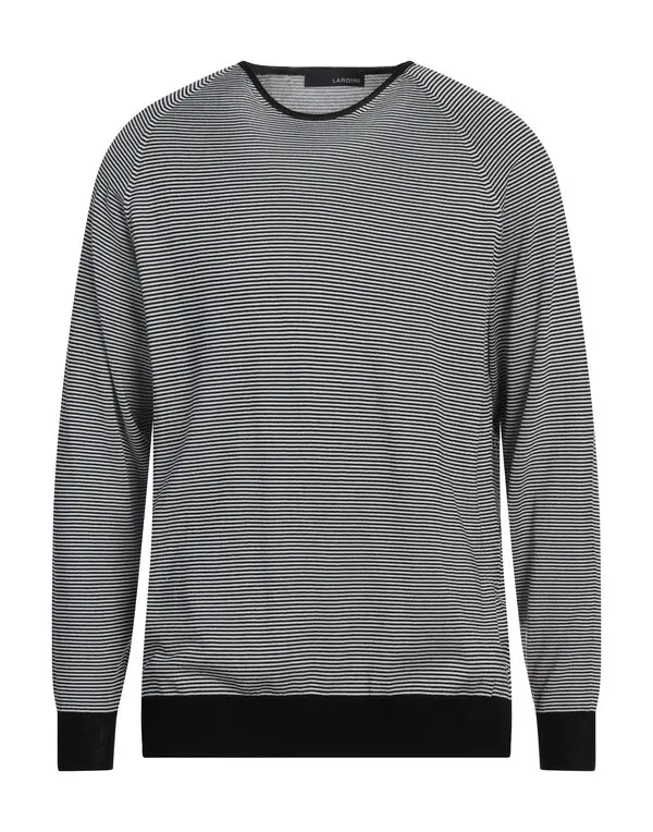 LARDINI Striped Knit Crewneck Sweater