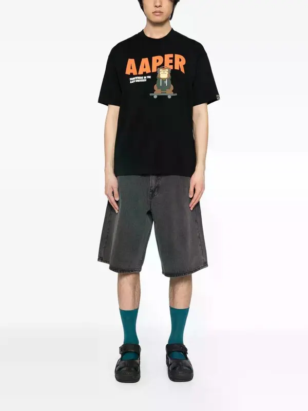 AAPE BY *A BATHING APE® Denim Shorts