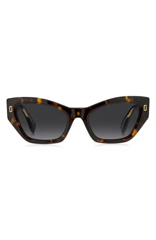 Marc Jacobs 54mm Logo Cat Eye Sunglasses - Havana